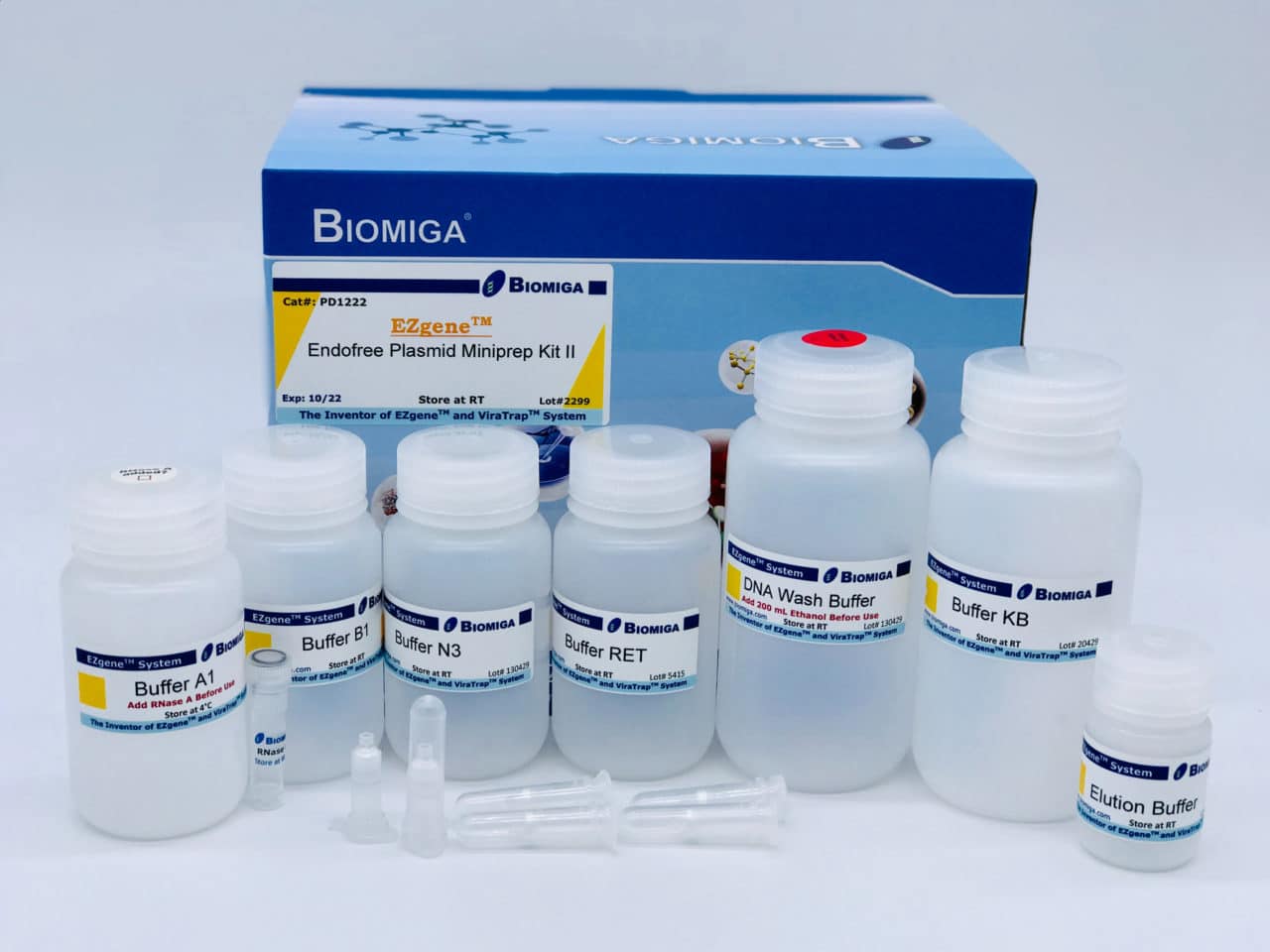 EndoFree plasmid ezFlow Mini Kit II - Biomiga