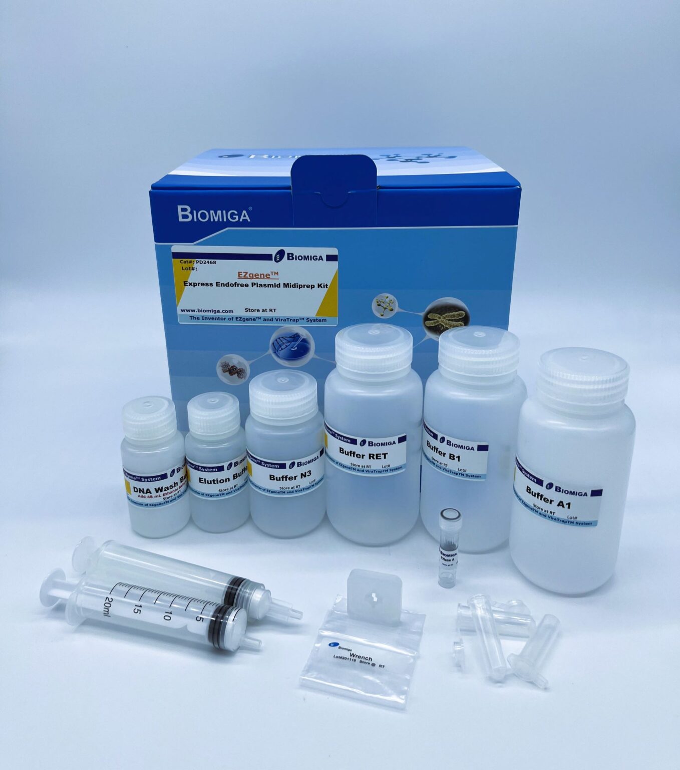 Express Endofree Plasmid Midiprep Kit - Biomiga
